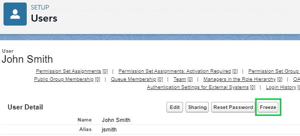How to lock a Salesforce Org by Freezing Users