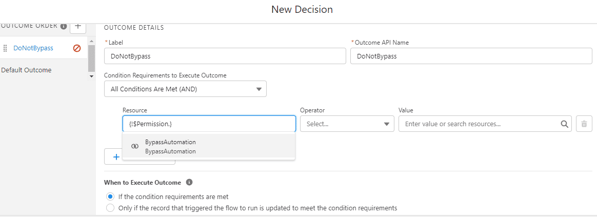 Bypass automations using a Custom Permission